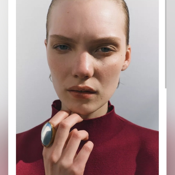 Zara | Jewelry | Zara Combined Geometric Ring | Poshmark